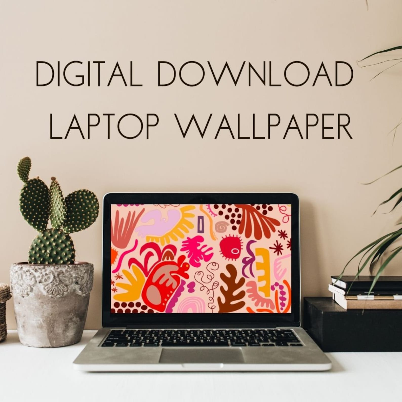 Pink Modern Desktop Wallpaper Abstract Minimalist Computer, Retro ...