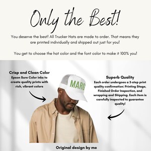 Custom Embroidered Margs Trucker Hat, Summer Matching Girls ...