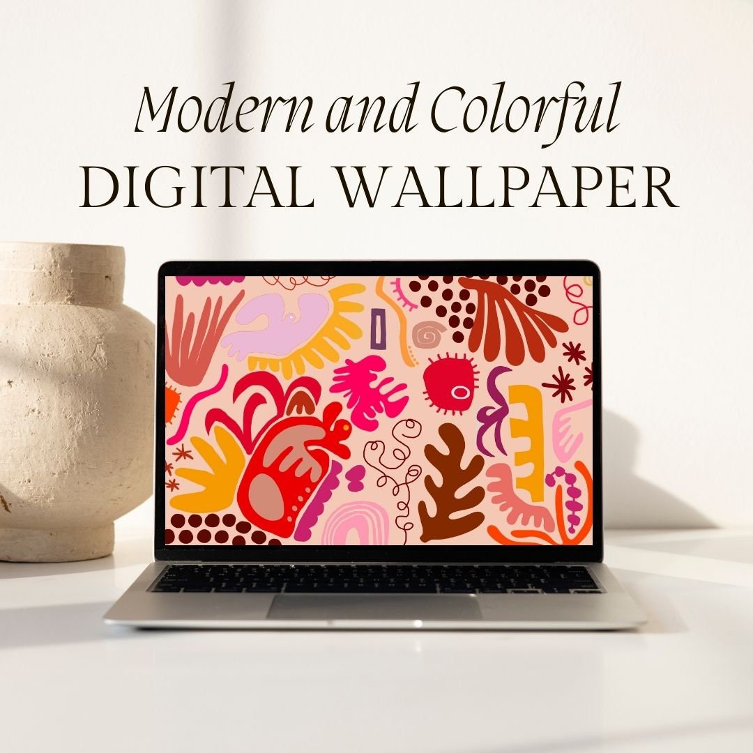 Pink Modern Desktop Wallpaper Abstract Minimalist Computer, Retro ...