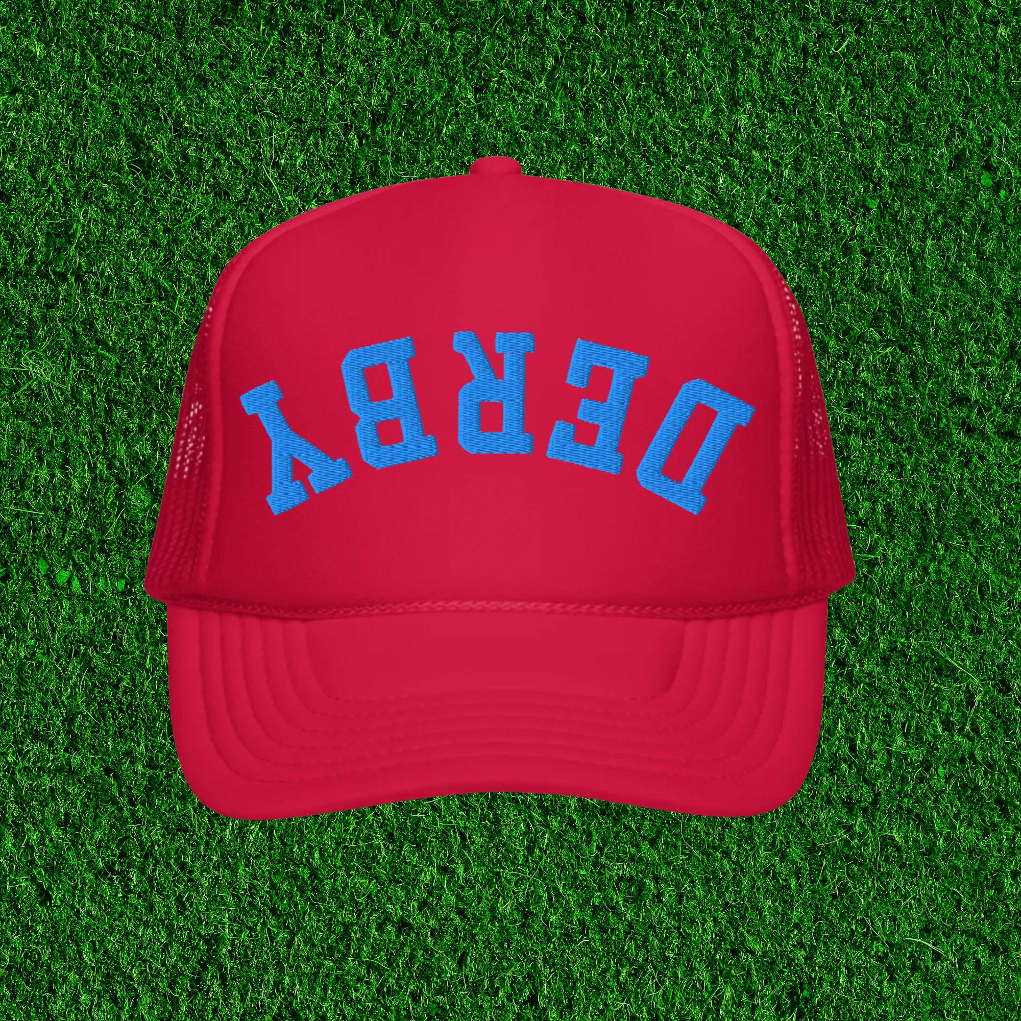 Kentucky Derby Upside Down Foam Embroidered Trucker Collegiate Hat ...