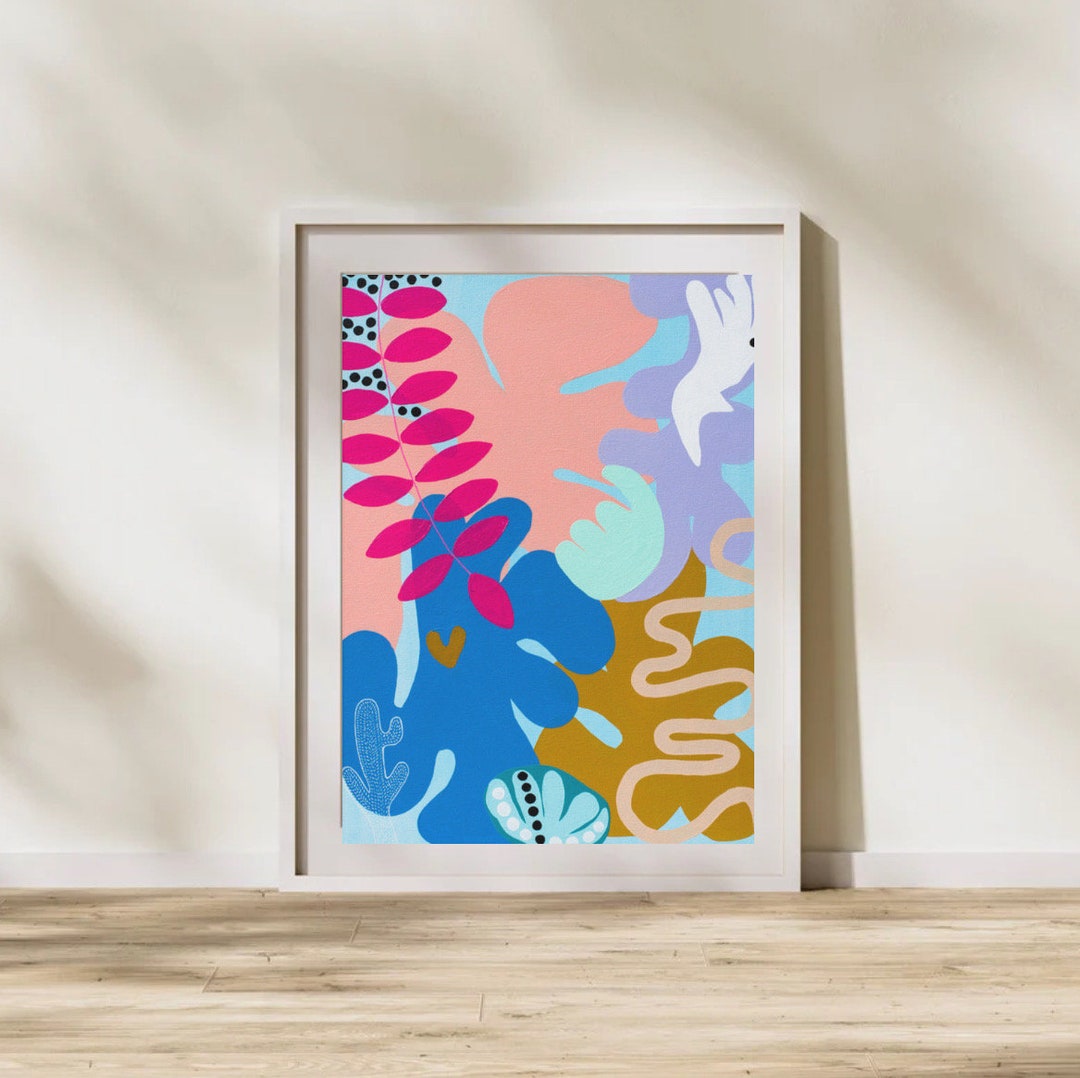 Henri Matisse Abstract Wall Art Print. Originally an Acrylic Painting ...