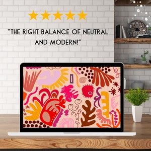 Pink Modern Desktop Wallpaper Abstract Minimalist Computer, Retro ...
