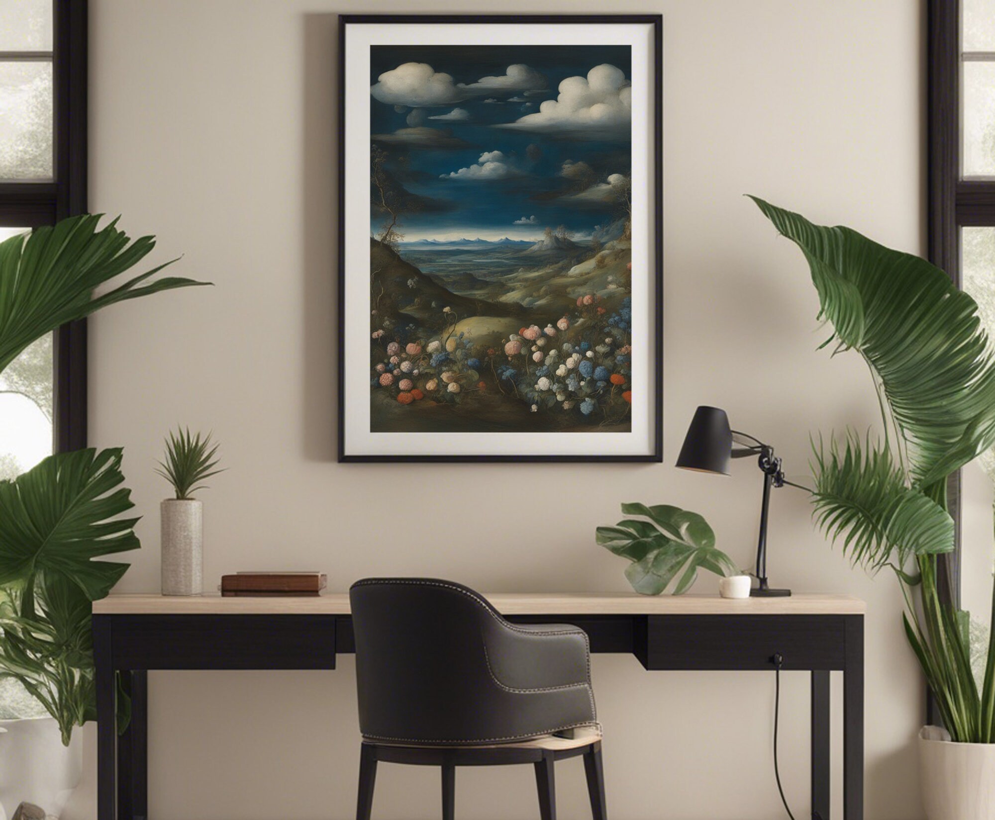 Moody Cottagecore Landscape Printable Digital Wall Art Decorator ...