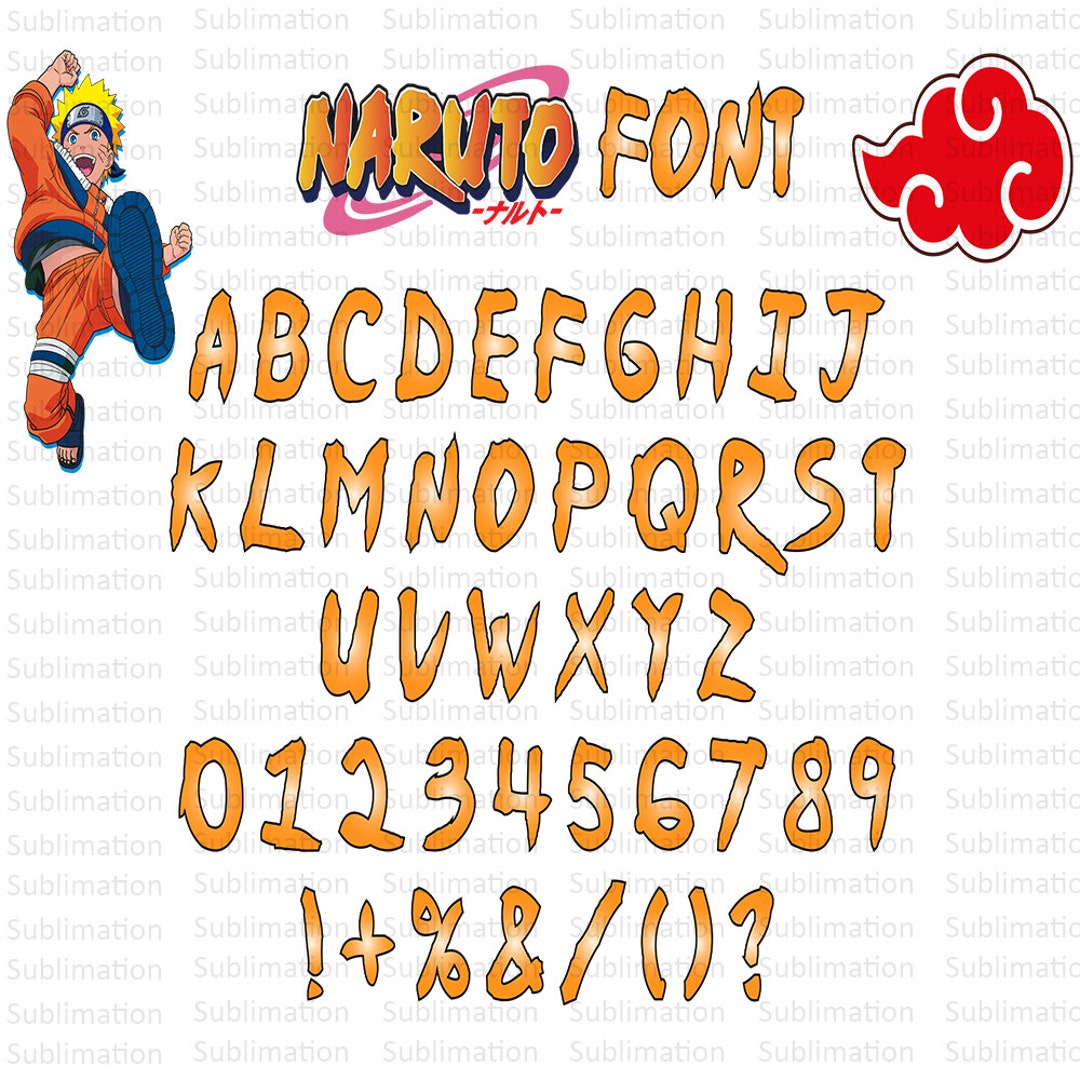 Anime Font SVG Anime Vectoranime Letters Cut File Clipart - Etsy Australia