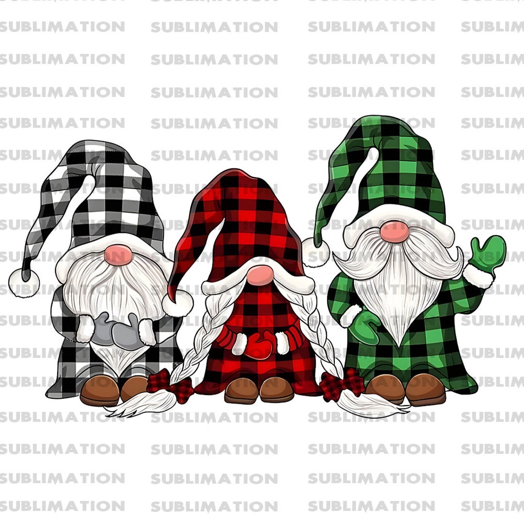 Christmas Gnomies Sublimation PNG, Sublimation Design, Digital Download ...