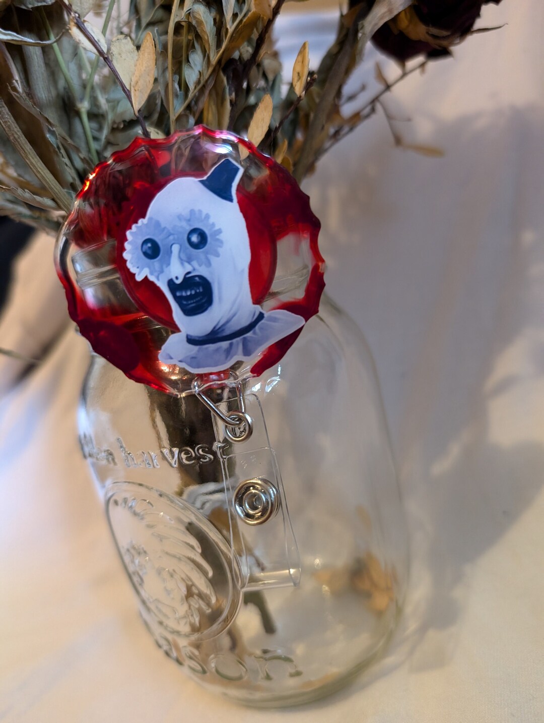 Buy Art the Clown the TERRIFIER Horror Badge Reel Retractable ID Holder ...