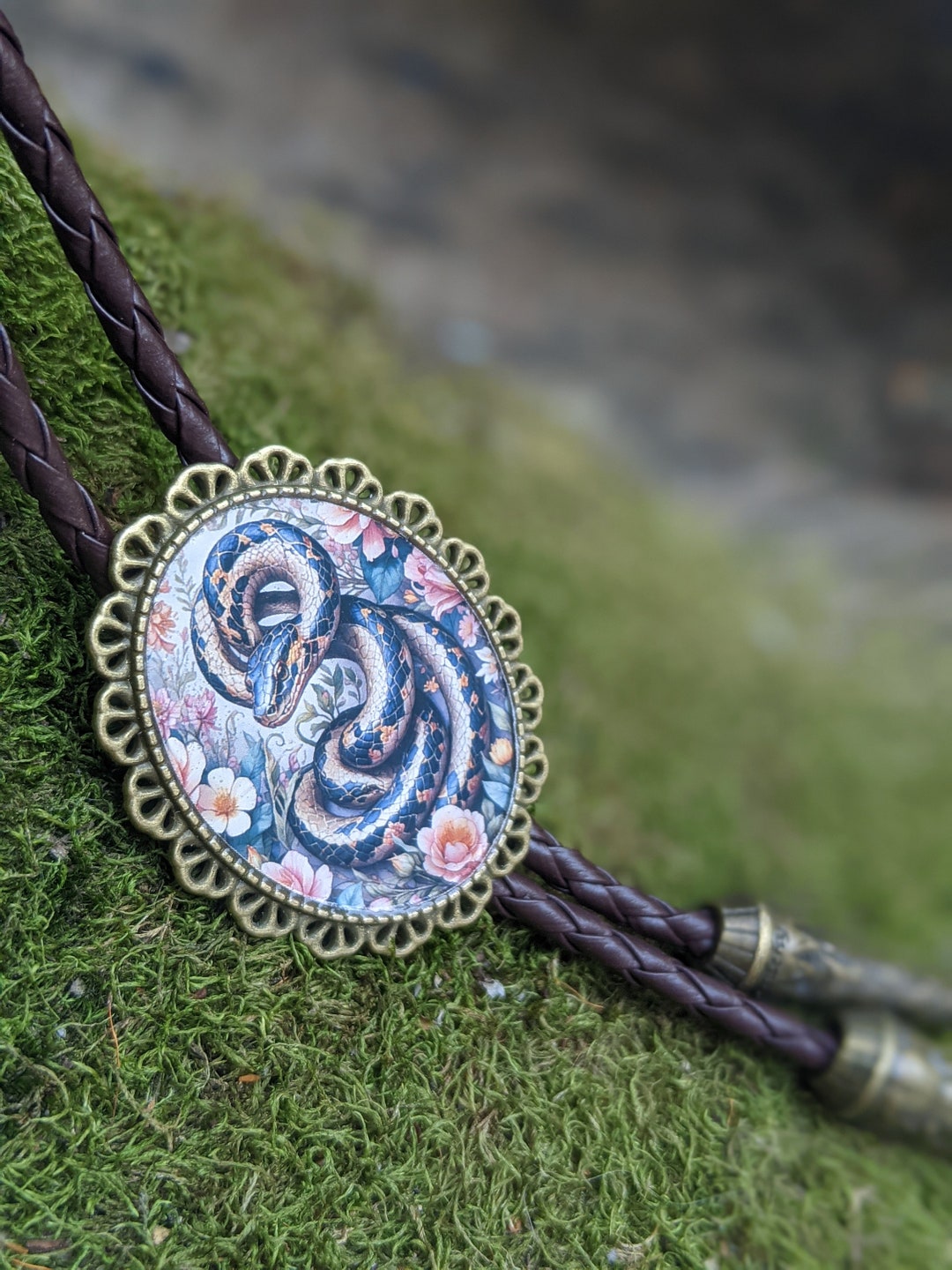 Ethereal Serpent BOLO TIE Bola Wedding Necklace for Men Women Groomsmen ...