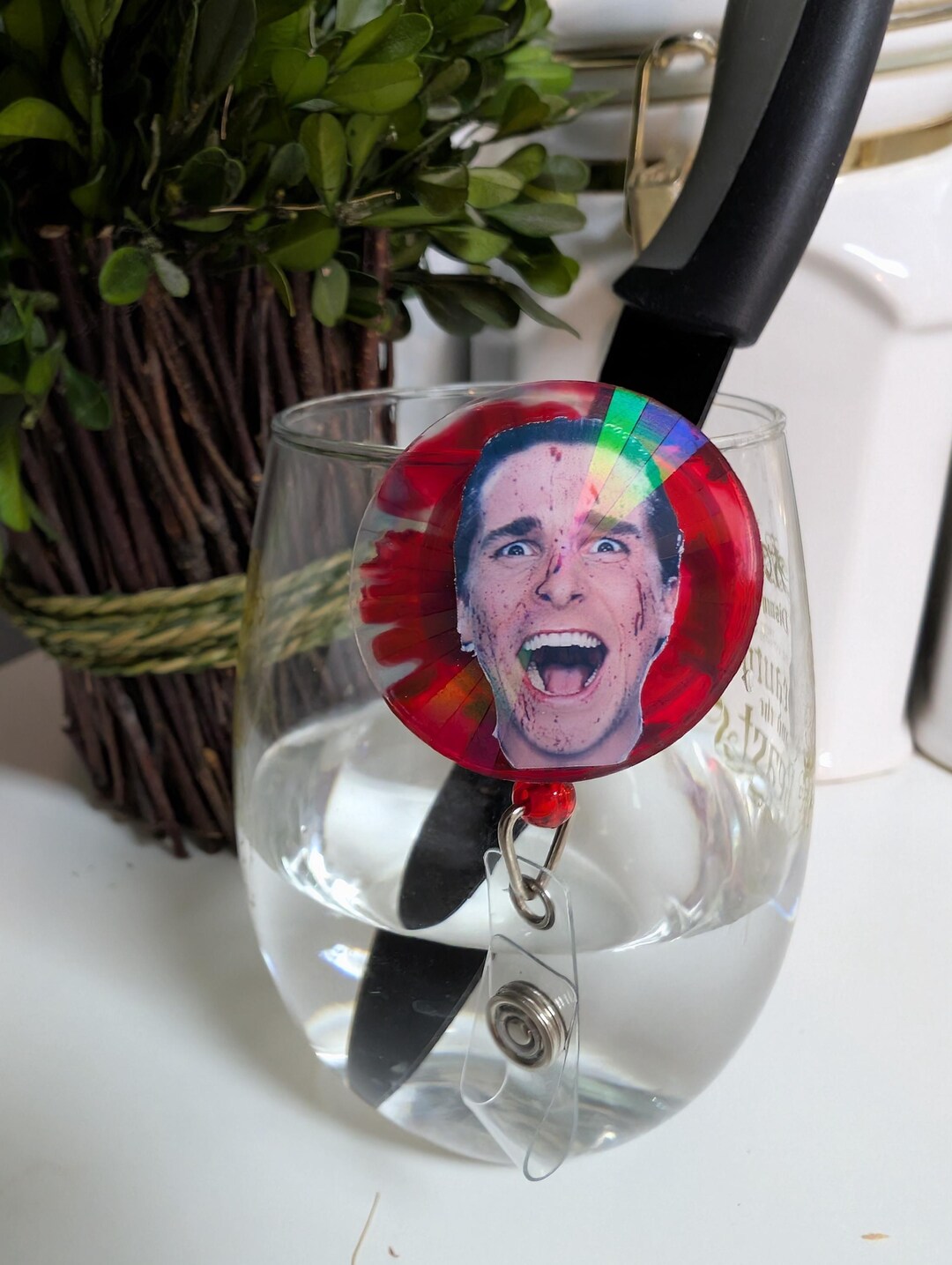 American Psycho ID Holder Horror Lover BADGE REEL Lanyard Cult Classic ...