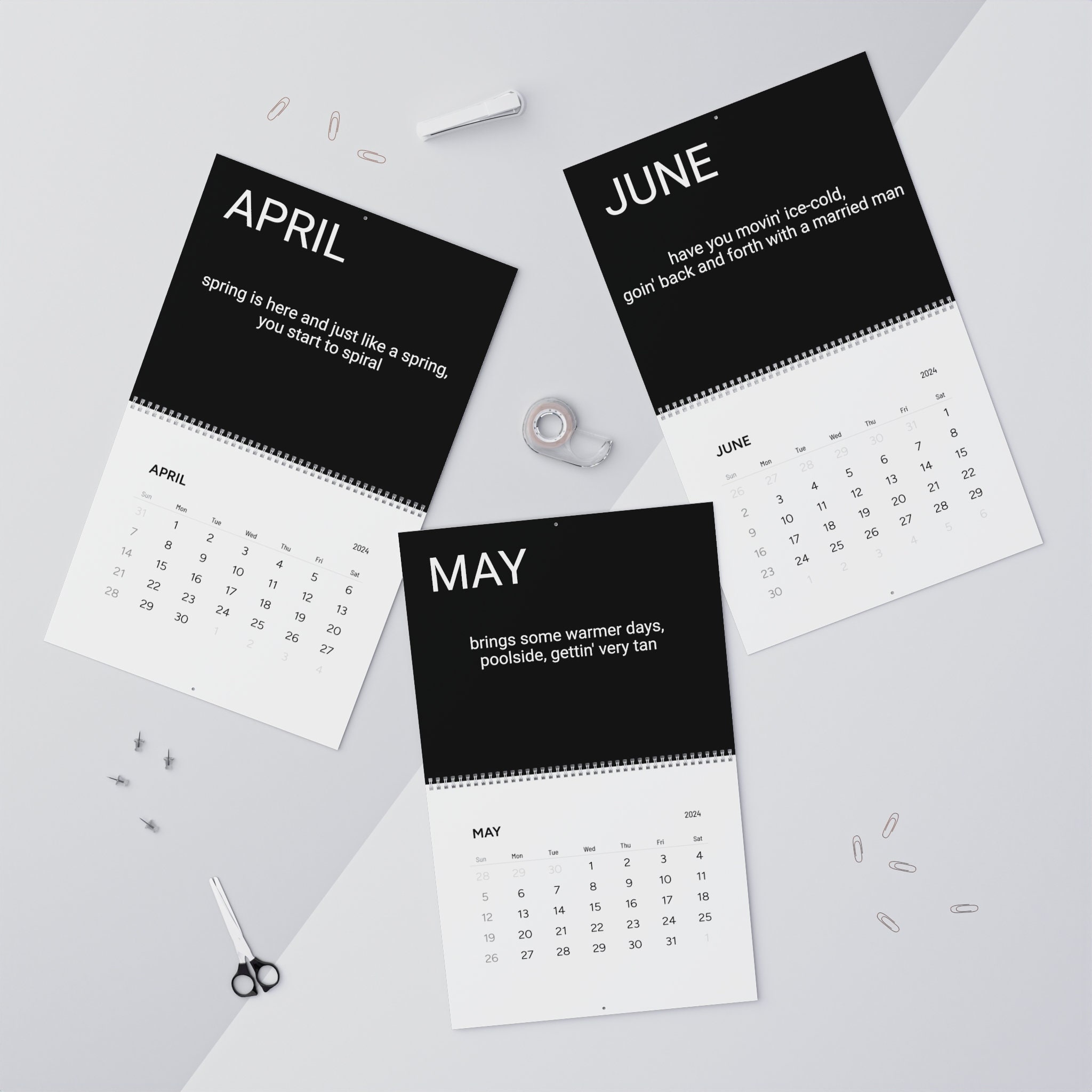 Drake 2024 Calendar, For All The Dogs, Rap Calendar, Hip Hop Themed ...