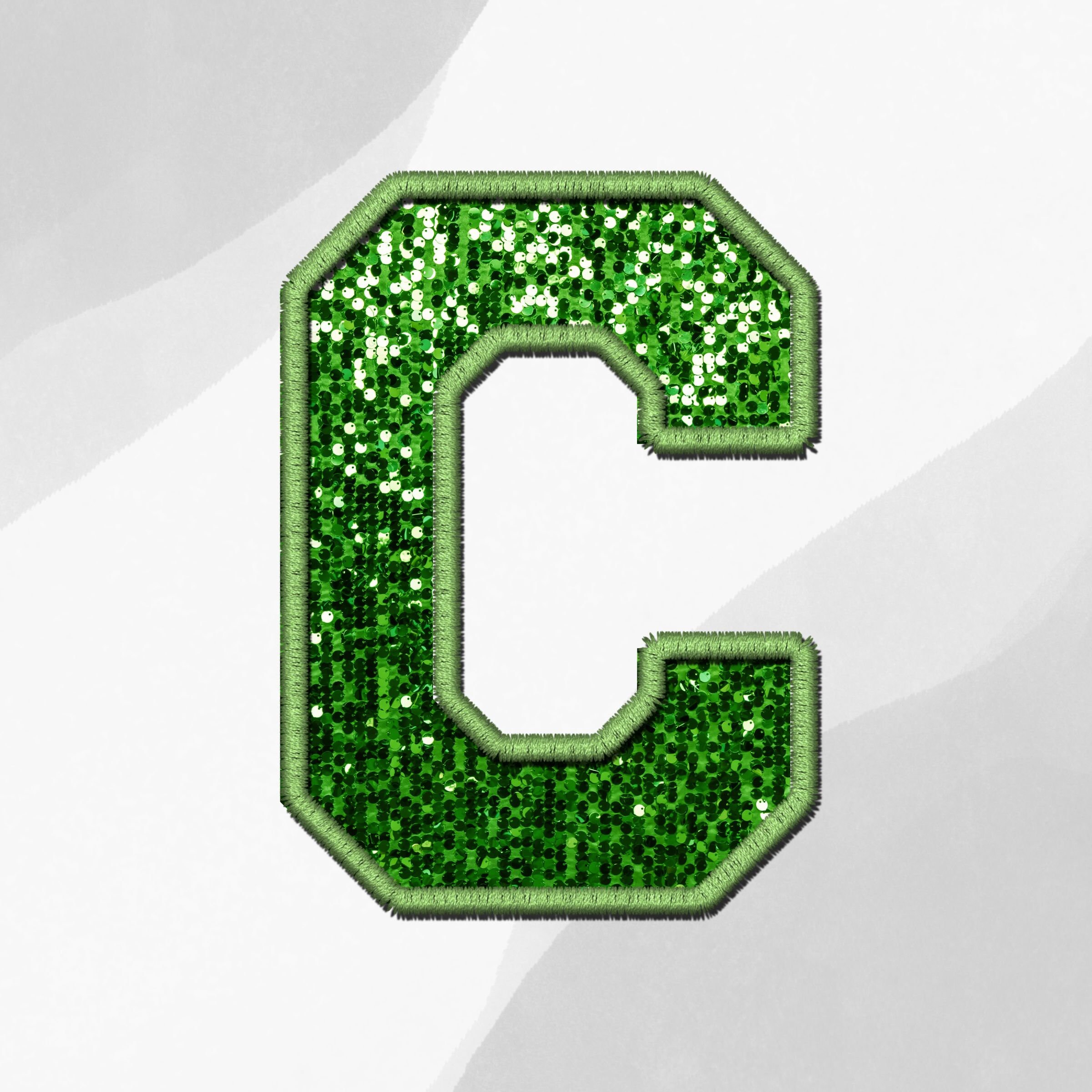 FAUX GREEN ALPHABET- Png Digital File - Etsy