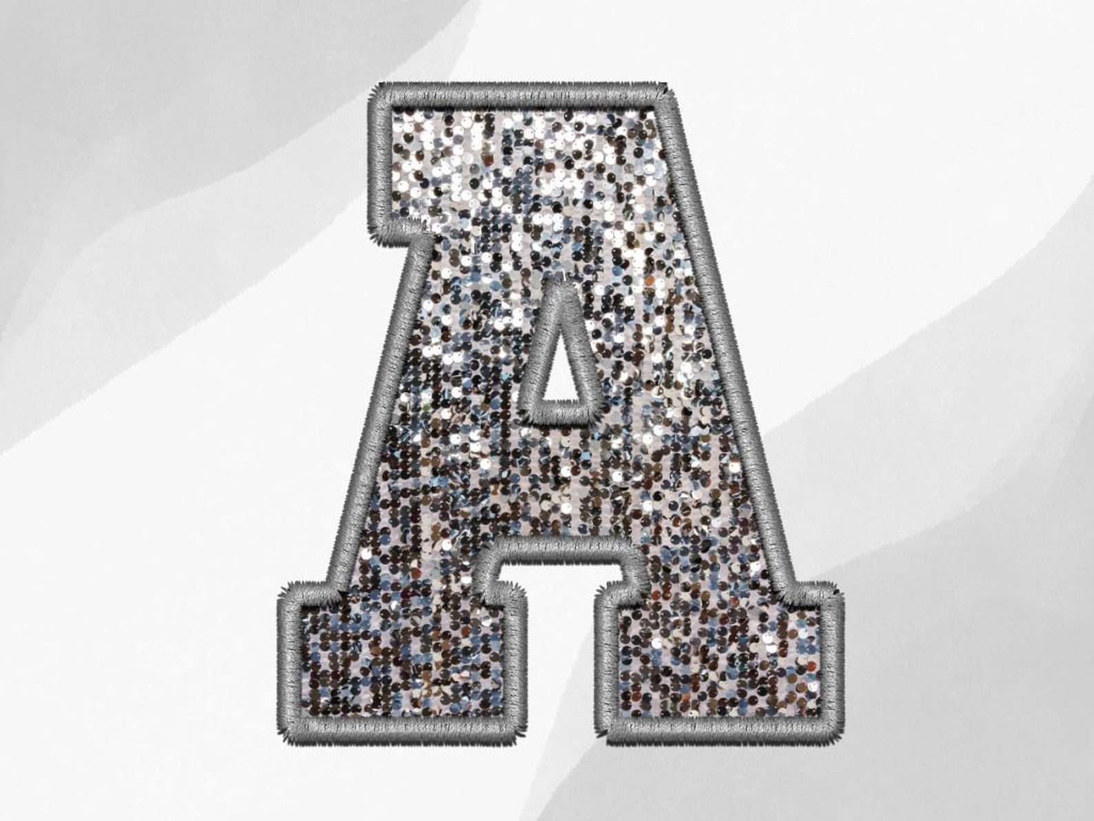 FAUX SILVER SEQUIN Letters- Png Digital File Faux Sequin Png File - Etsy