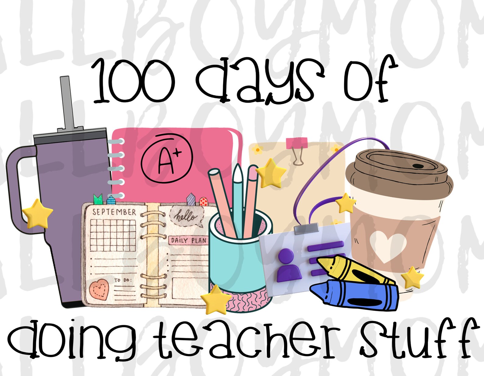 100 Days of SHOOL teacher 100 Days of School. Big Cup Design Png, DTF ...