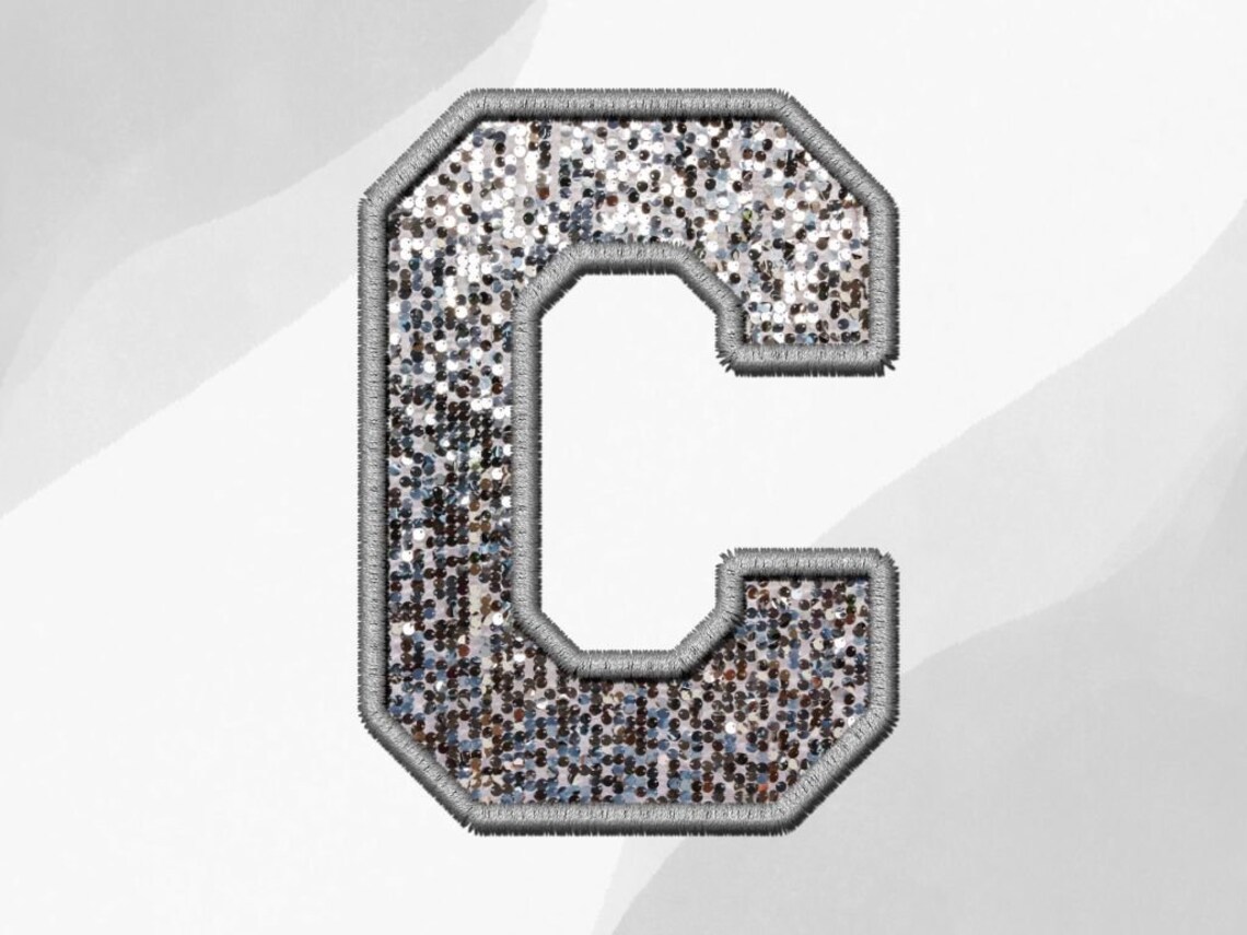 FAUX SILVER SEQUIN Letters- Png Digital File Faux Sequin Png File - Etsy