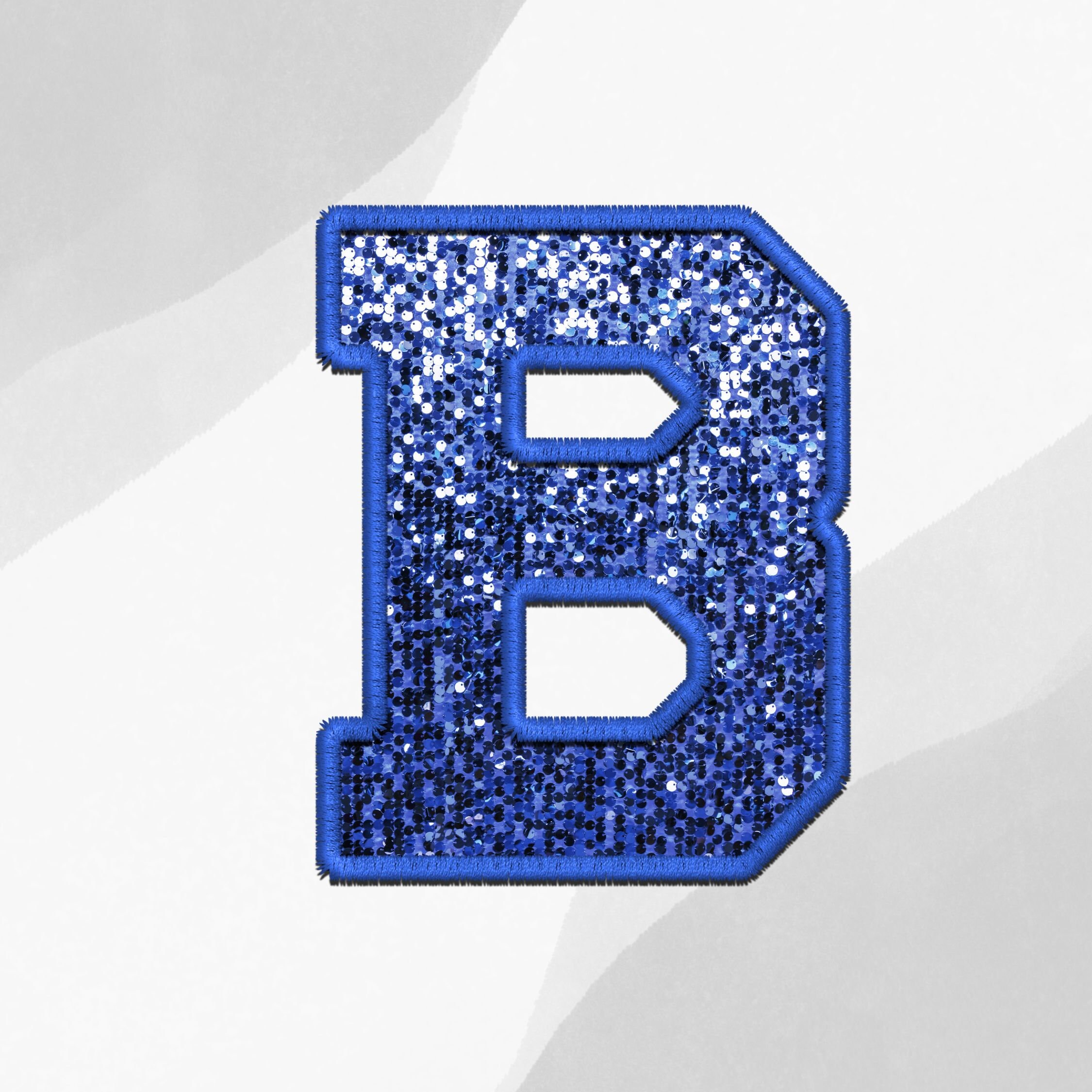 FAUX BLUE SEQUIN Letters- Png Digital File Faux Sequin Png File - Etsy