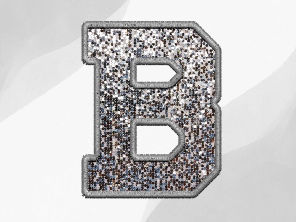 FAUX SILVER SEQUIN Letters Png Digital File Faux Sequin Png File - Etsy