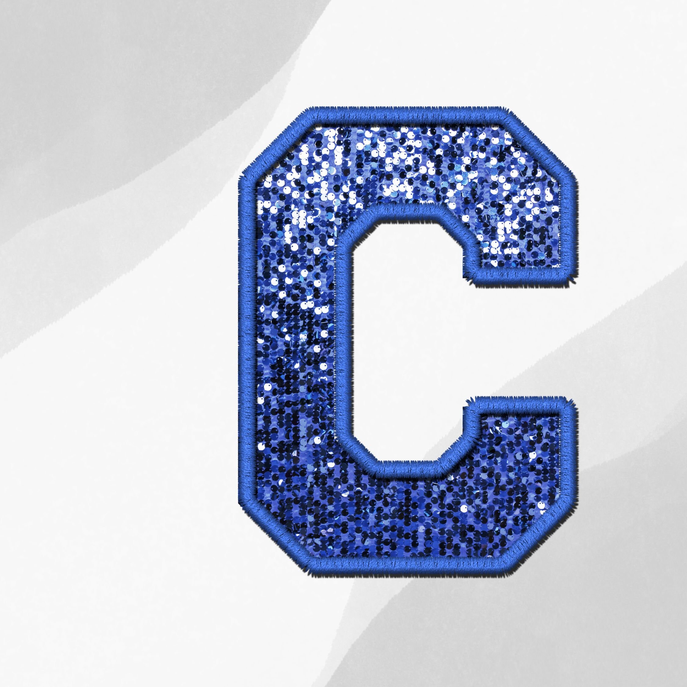 FAUX BLUE SEQUIN Letters- Png Digital File Faux Sequin Png File - Etsy