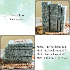 Adjustable Dust Jacket, Fabric Book Jacket, Protective Book Jacket Rust ...