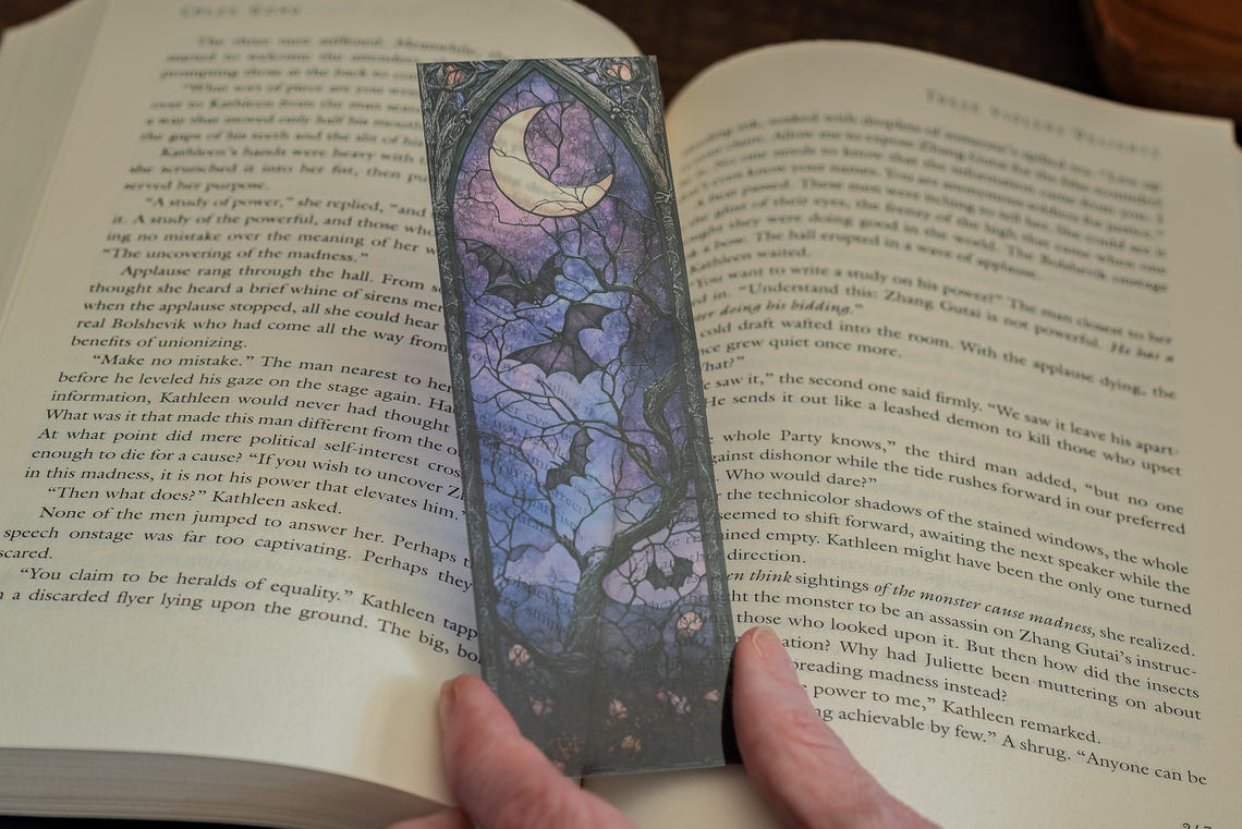 Handcrafted 2x6 Bookmark - Durable Transparent Laminated Design ...
