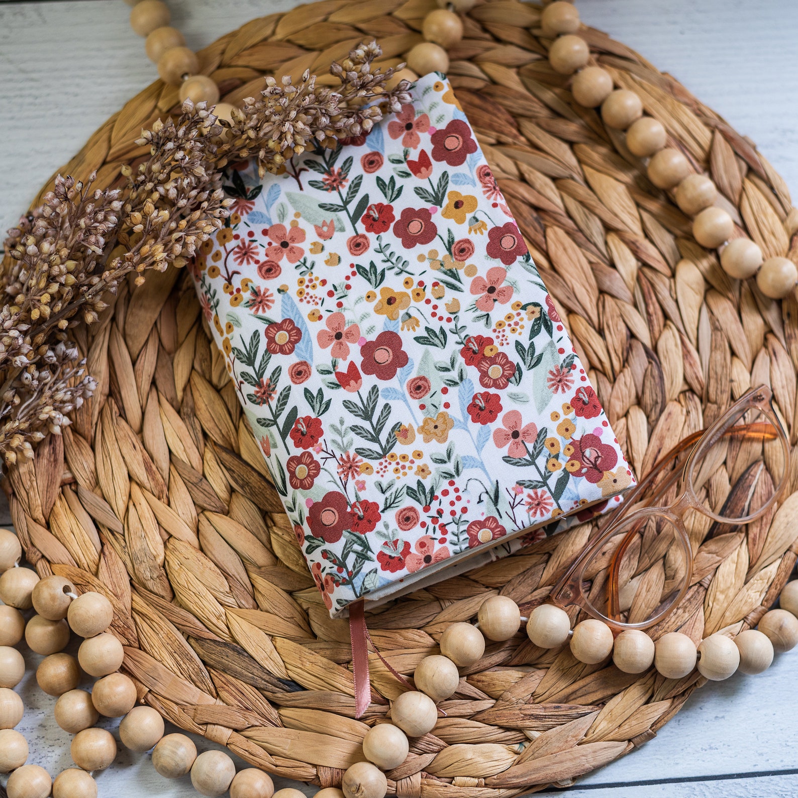 Adjustable Dust Jacket, Fabric Book Jacket, Protective Book Jacket Rust ...