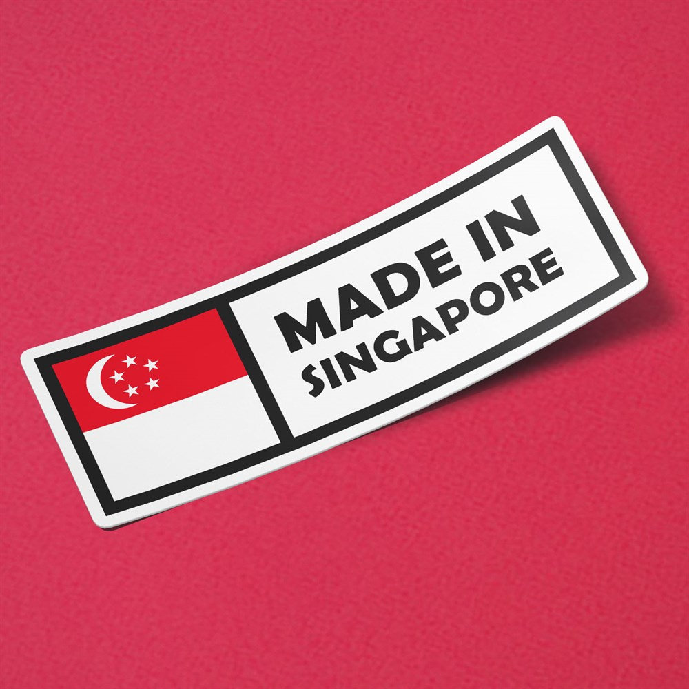 Singapore Sticker Made in Singapore Waterproof for Water Bootle, Car ...