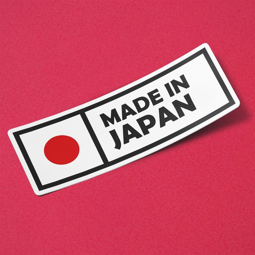 Japan Sticker Made in Japan Waterproof for Water Bootle, Car, Laptop ...