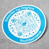 Custom Google Reviews Sticker Circle QR Code | Custom Circle QR Code ...