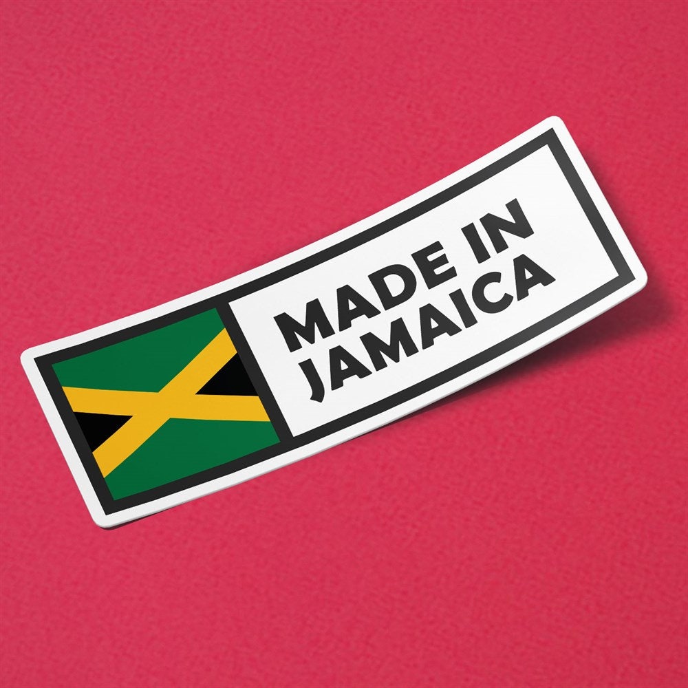 Jamaica Sticker Made in Jamaica Waterproof for Water Bootle - Etsy