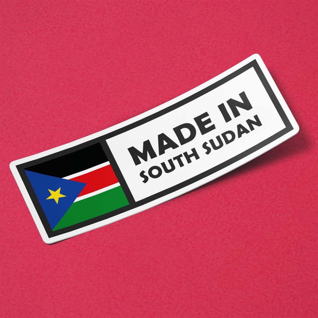 South Sudan Sticker Made in South Sudan Waterproof for Water Bootle ...