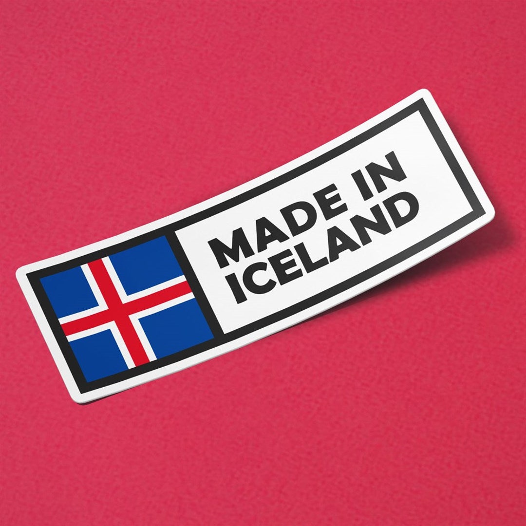 Iceland Sticker Made in Iceland Waterproof for Water Bootle, Car ...