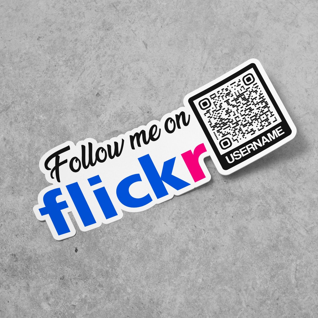 Custom Flickr Sticker Word QR Code | Custom Word QR Code | Personalised ...
