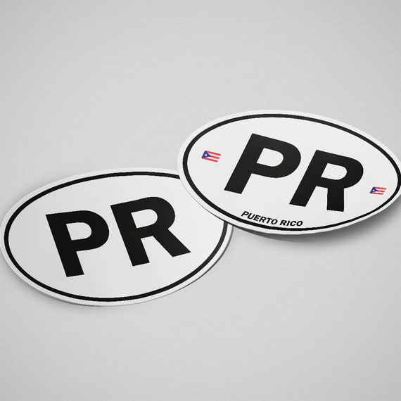 White oval stickers with black letters store