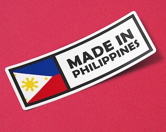 Philippines Map Filipino Vinyl Decal Sticker 2 Pack 4 Inch Philippines ...