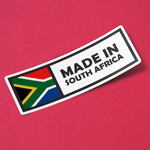 South Africa Sticker Made in South Africa Waterproof for Water Bootle ...