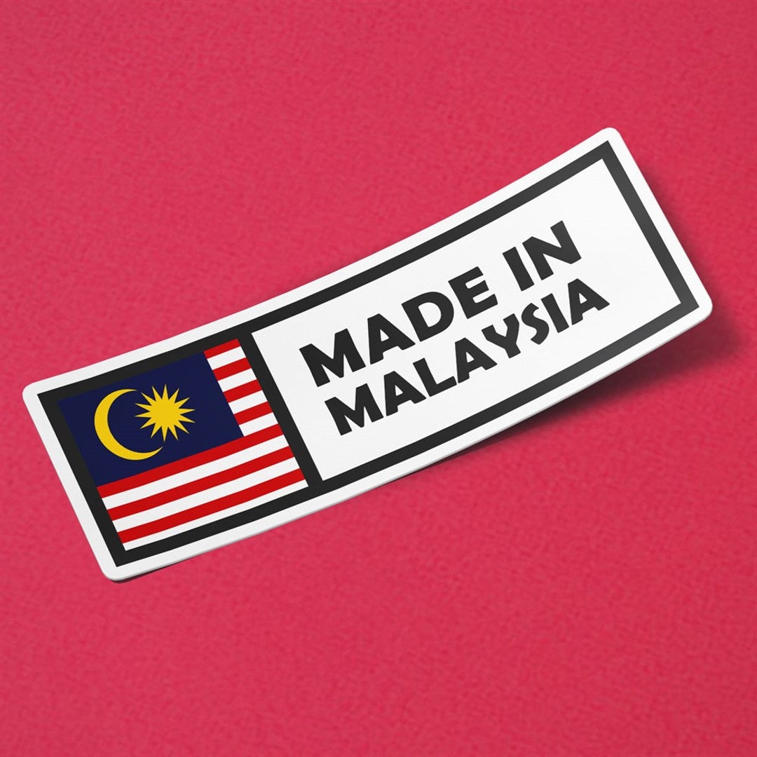 Malaysia Sticker Made in Malaysia Waterproof for Water Bootle, Car ...