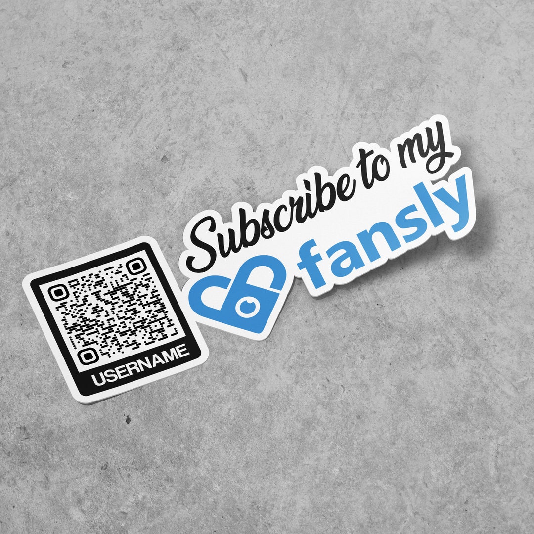 Custom Fansly Sticker Word QR Code | Custom Word QR Code | Personalised ...