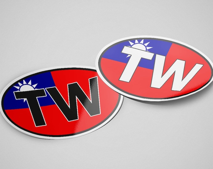 Taiwan Flag Emblem Stickers High Quality, Durable Vinyl - Etsy