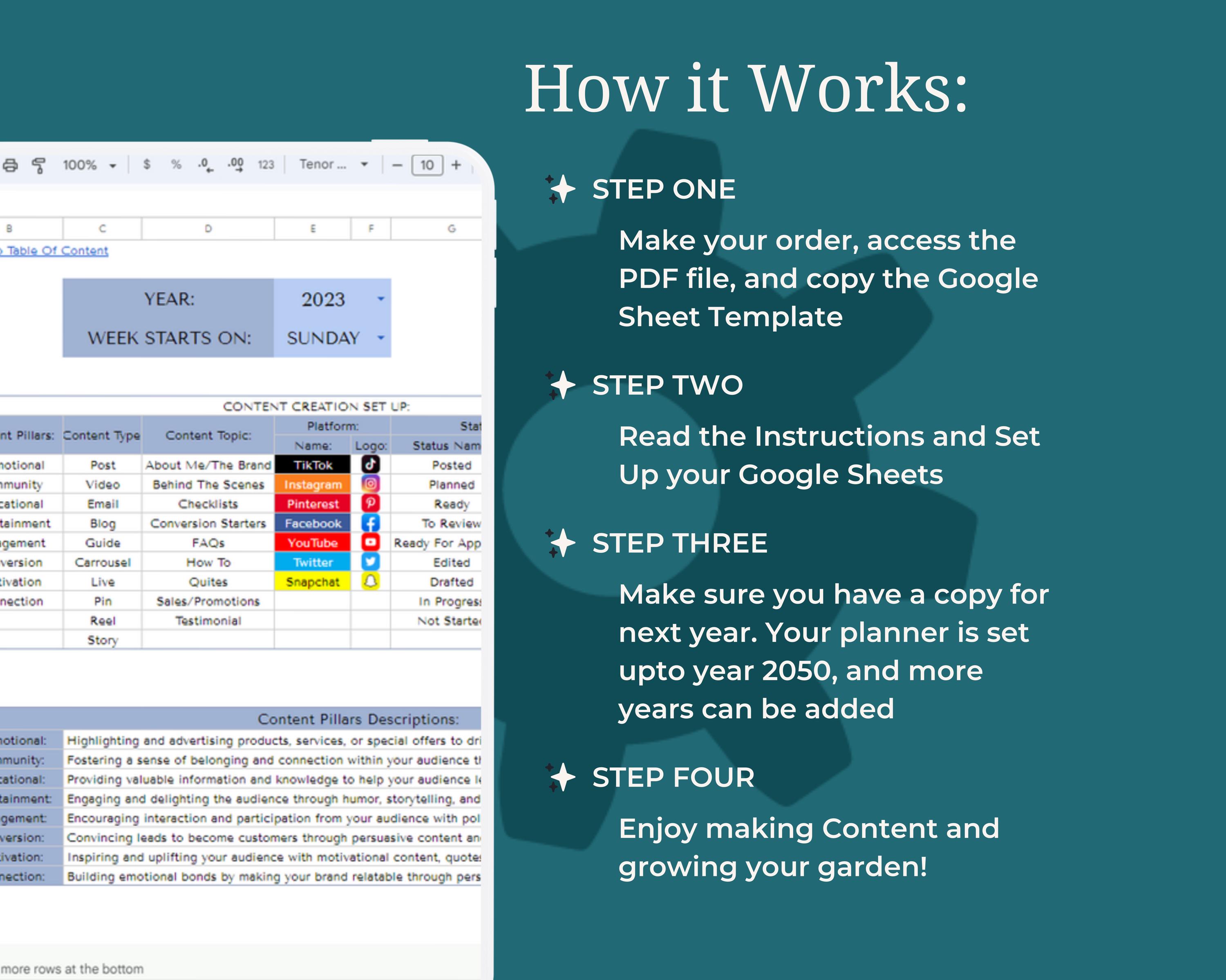 Ultimate Social Media Planner and Calendar Yearly Content Planning ...