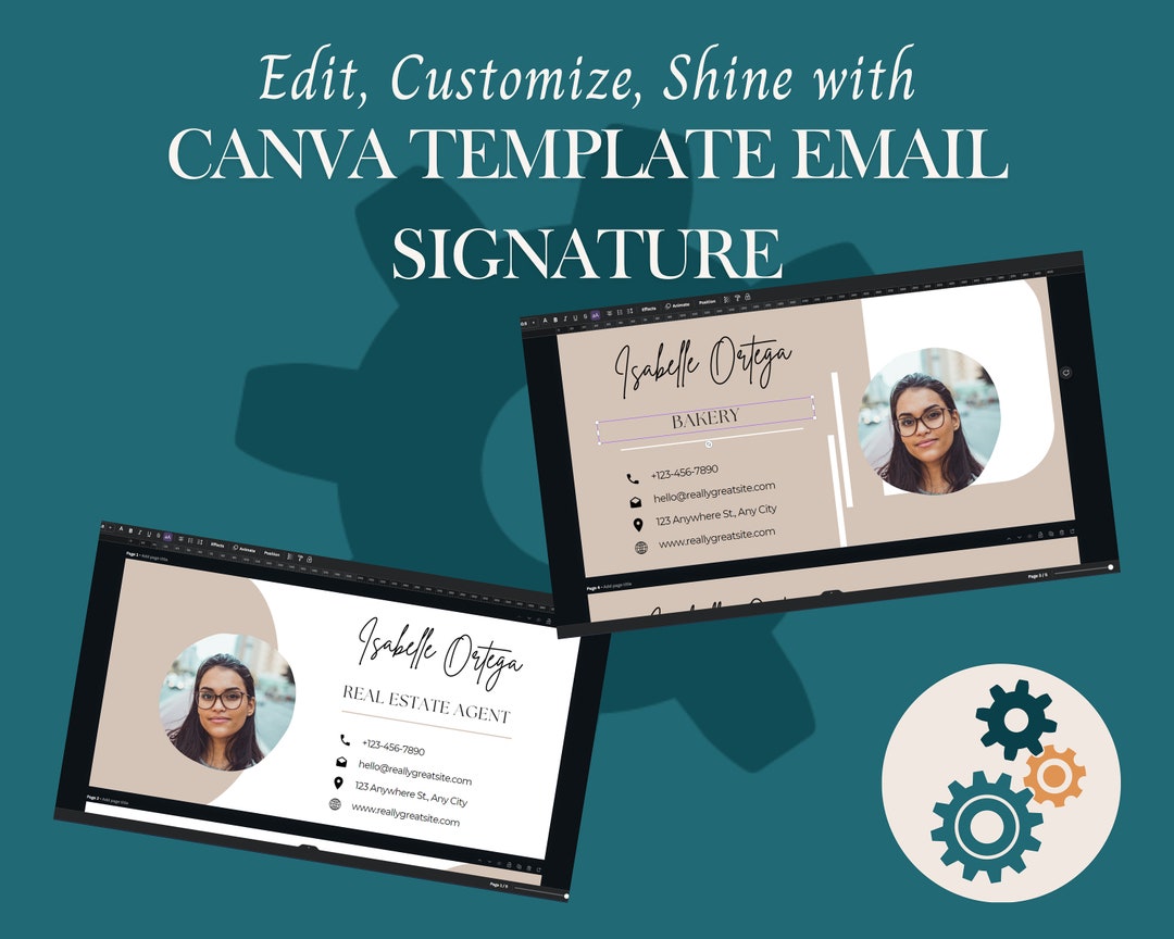 7 Email Signature Template, Digital Marketing Template, Canva Email ...