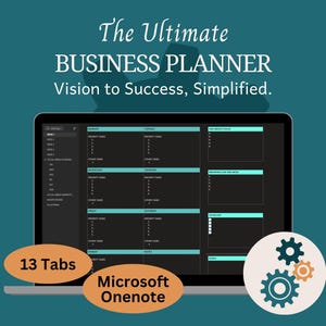 Onenote Microsoft Business Planner Template - Etsy