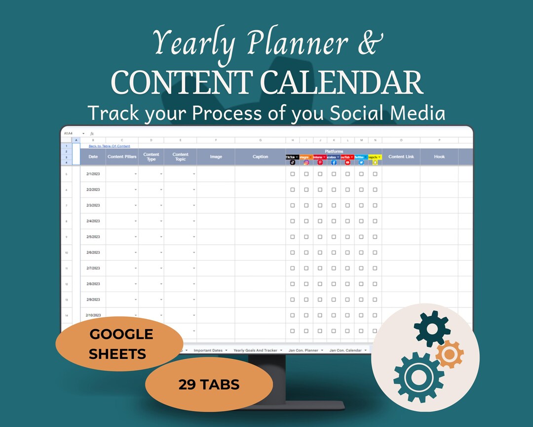 Ultimate Social Media Planner and Calendar | Yearly Content Planning ...