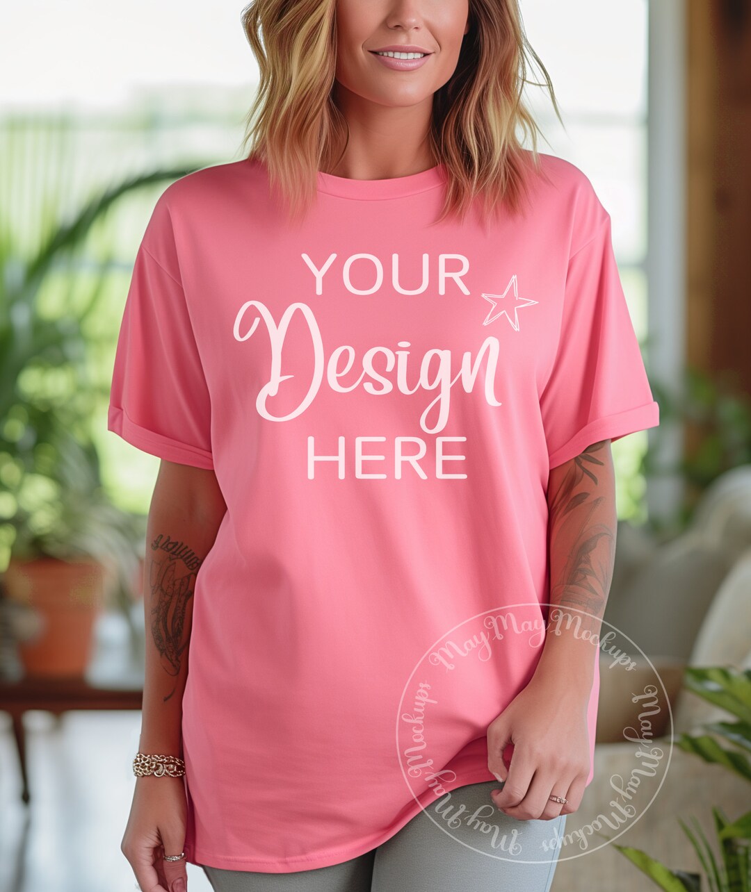 Bella Canvas 3001 Charity Pink 3001 Bella Canvas Mockup Pink - Etsy