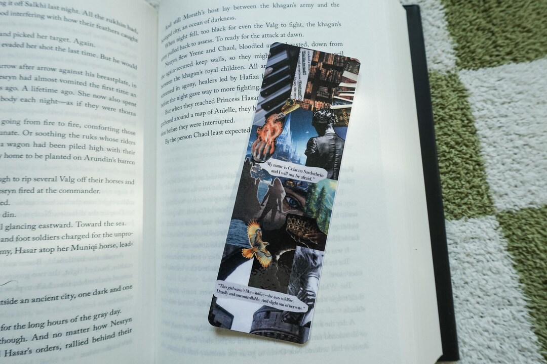 Throne of Glass Collage Bookmark | SJM Fantasy Bookish Gift | Aesthetic ...