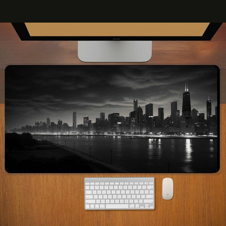 XL Cityscape City Desk Mat-aesthetic Deskmat Great as Programmer Gift ...