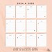 2024 2025 Calendar Bundle A4+US Letter Size - Printable & Editable ...