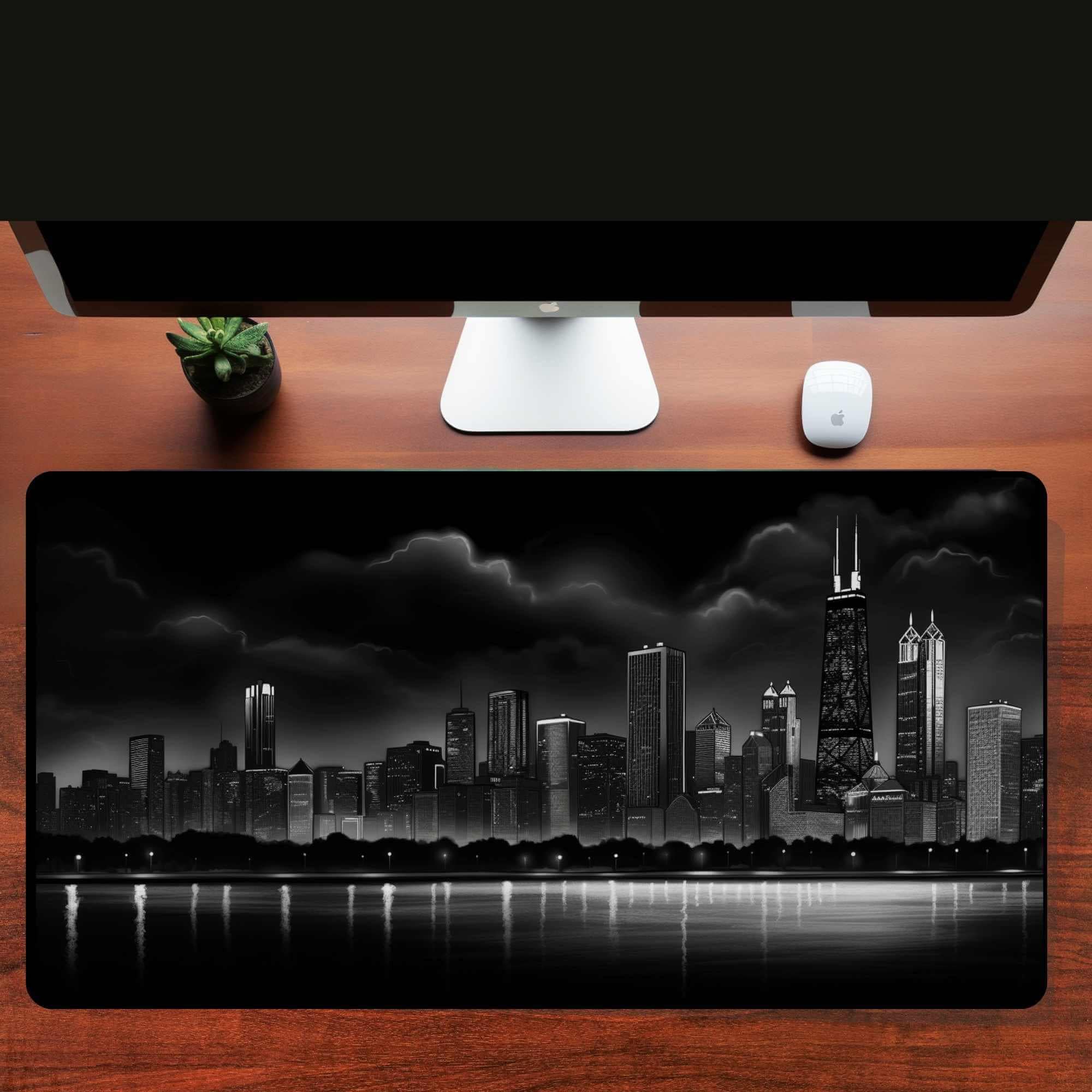 XL Aesthetic Deskmat Cityscape City Desk Mat-great as Programmer Gift ...