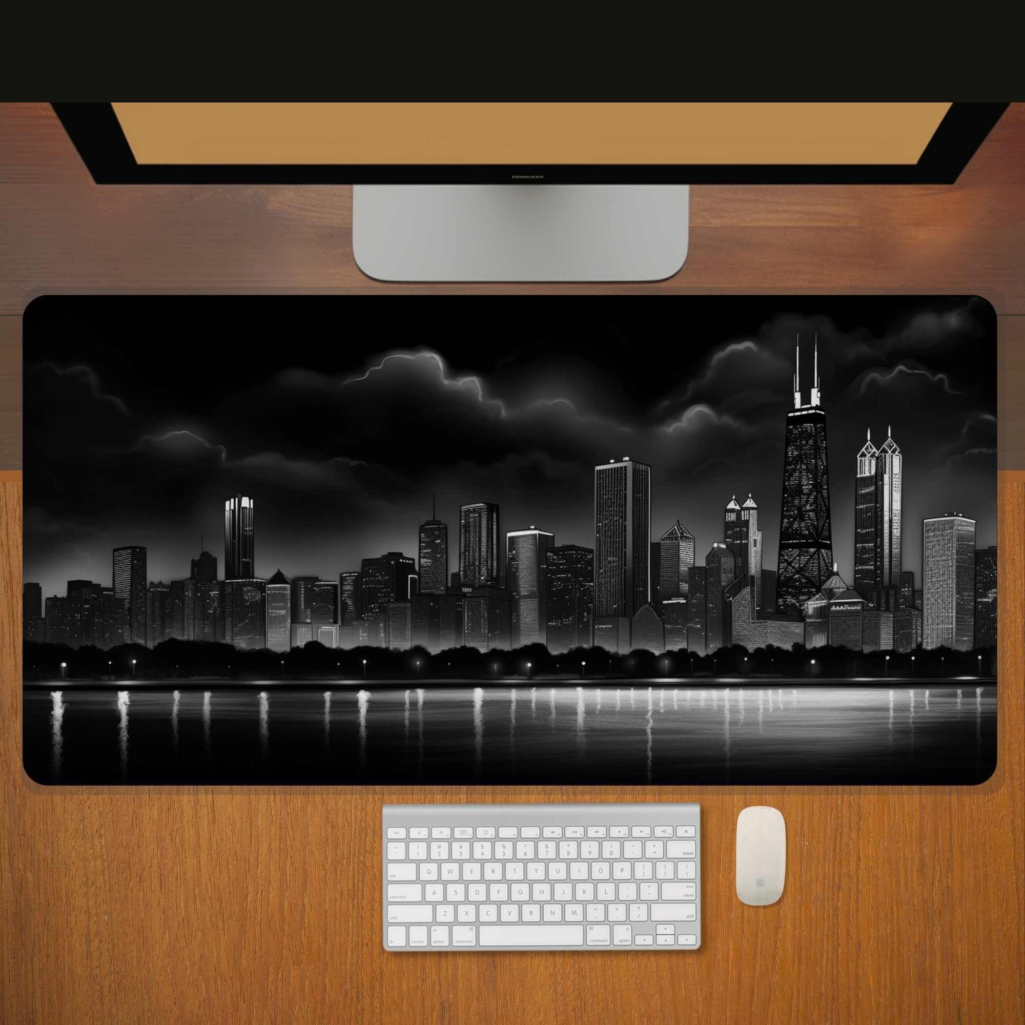 XL Aesthetic Deskmat Cityscape City Desk Mat-great as Programmer Gift ...