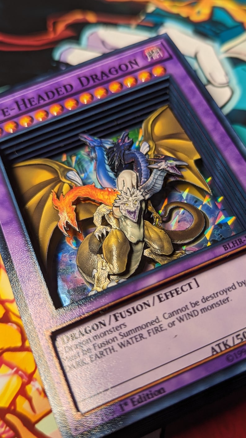 YGO Inspired 3D Shadowbox Card - Etsy