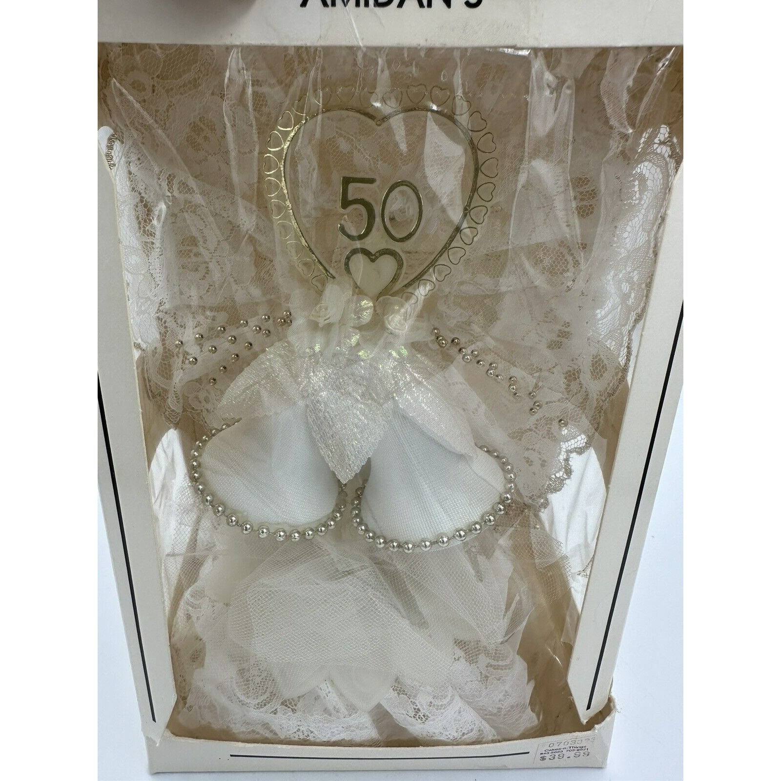 VTG Amidan's Wedding Cake Topper 50th Anniversary Gifts Vow Renewal ...
