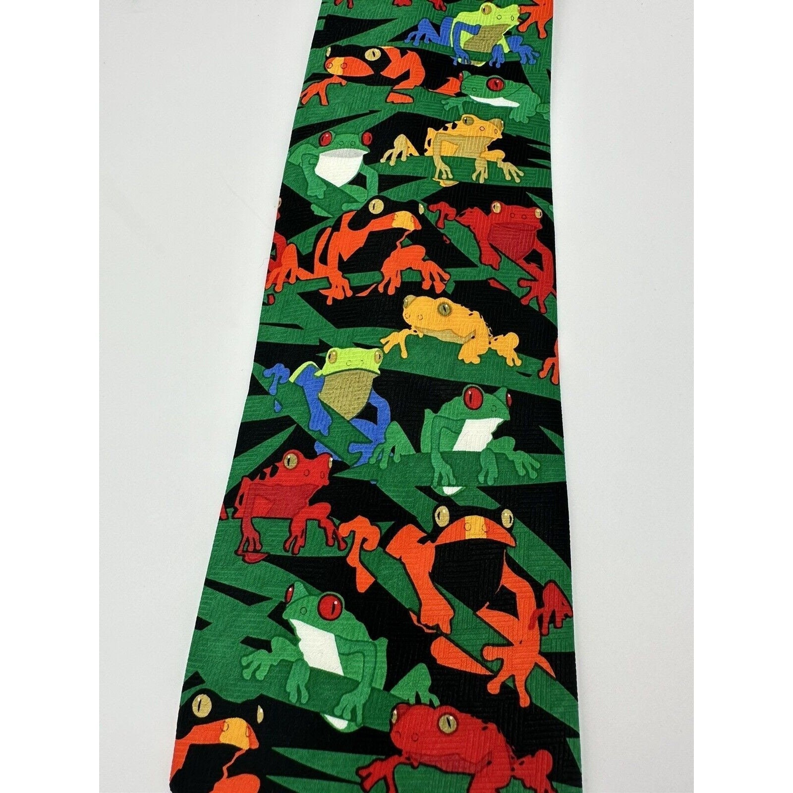 Designer Ties Vintage 90's Ralph Marlin Nature Tree Frogs - Etsy