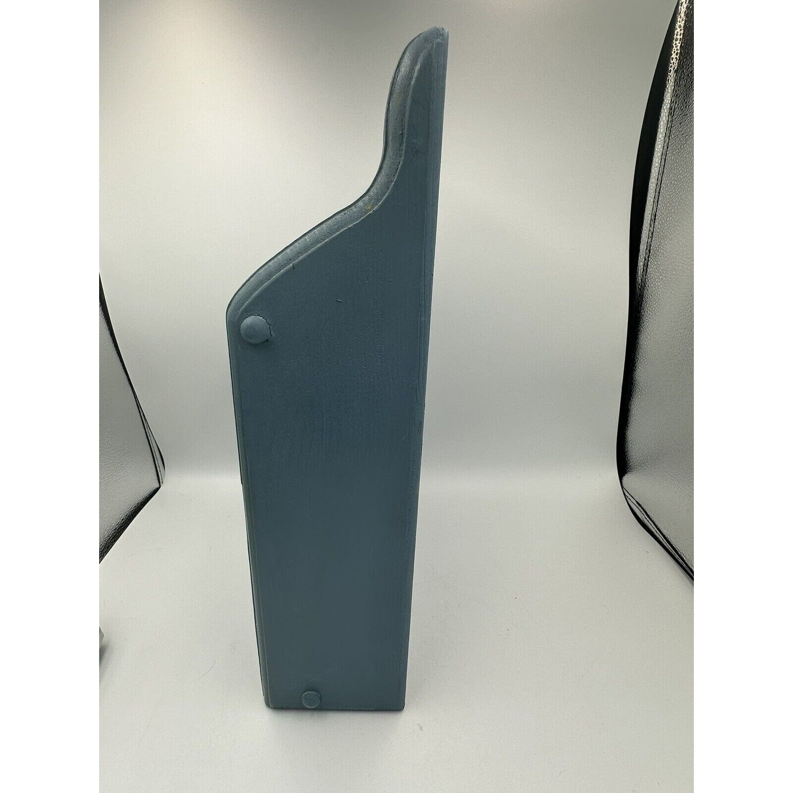 Painted Oak Magazine Book Rack Wall Holder Wood Spindles Vintage Wall ...